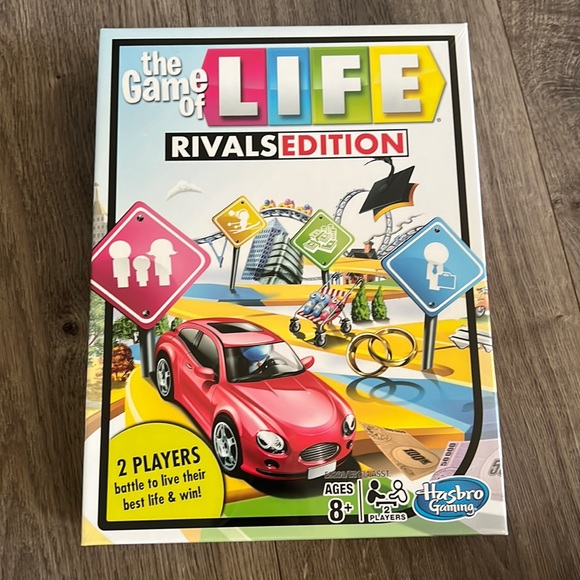 Hasbro | Games | New The Game Of Life Rivals Edition Compact Board Game ...